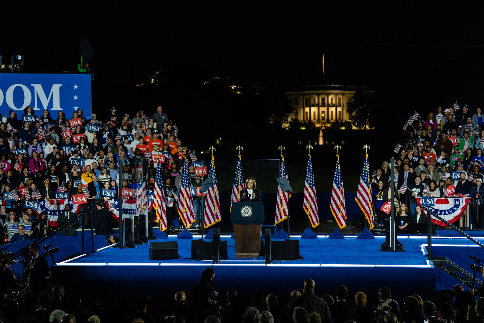 Kamala Harris at the Ellipse in Washington, DC The Continent Times The ...